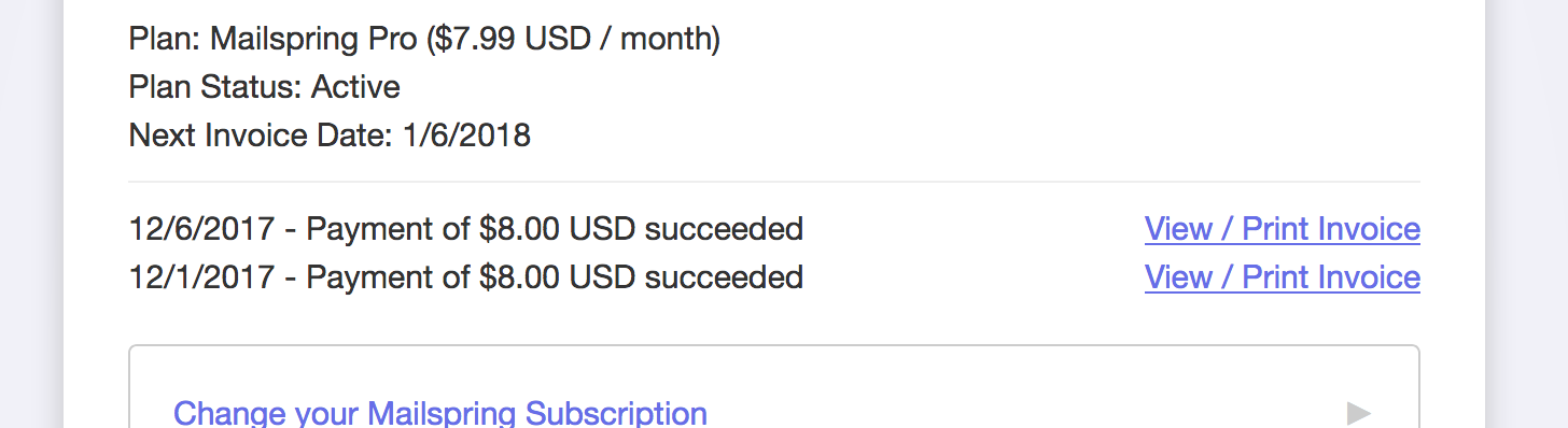 How Can I Get A Payment Receipt For My Subscription Mailspring Support
